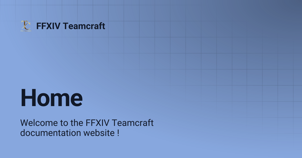 Home | FFXIV Teamcraft